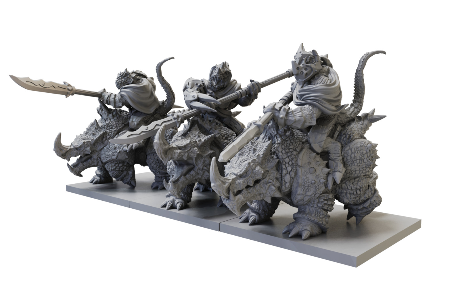 Kings of War: Rhinosaur Cavalry Regiment | at Mighty Ape Australia