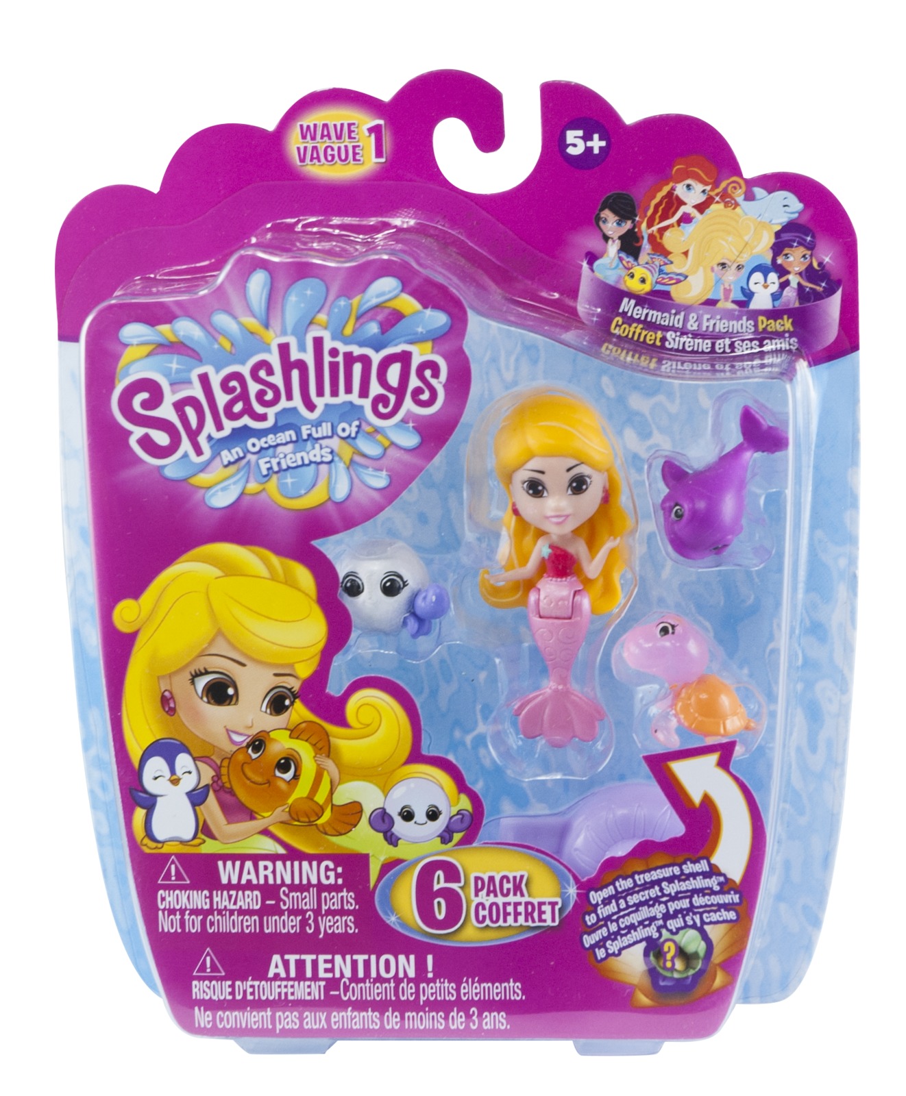 Buy Splashlings: Mermaid - 6-Pack at Mighty Ape NZ