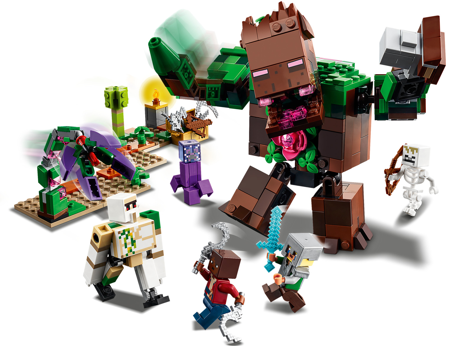 Buy Lego Minecraft The Jungle Abomination At Mighty Ape Nz