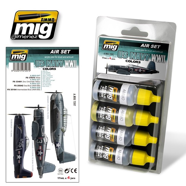 US Navy WWII Colours Paint Set | at Mighty Ape NZ