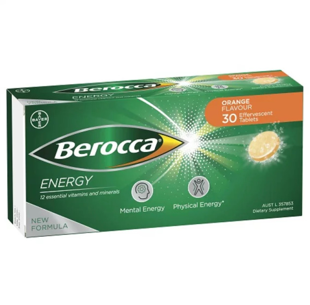 Buy Berocca Performance: Orange Flavour Effervescent Tablets (30 ...