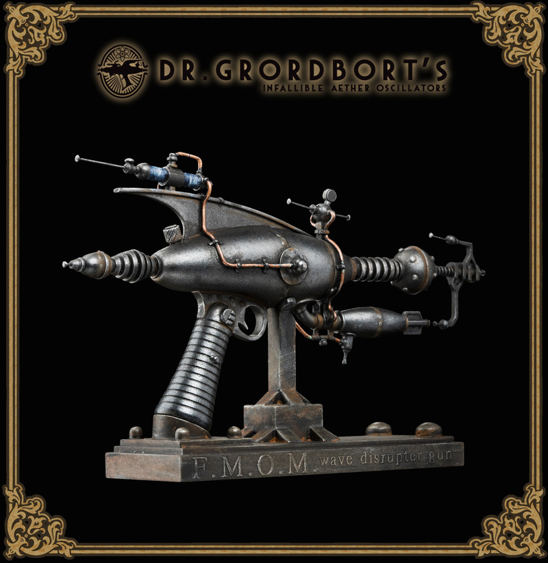 Dr. Grordbort's F.M.O.M. Wave Disruptor Gun Replica - Miniature Version ...
