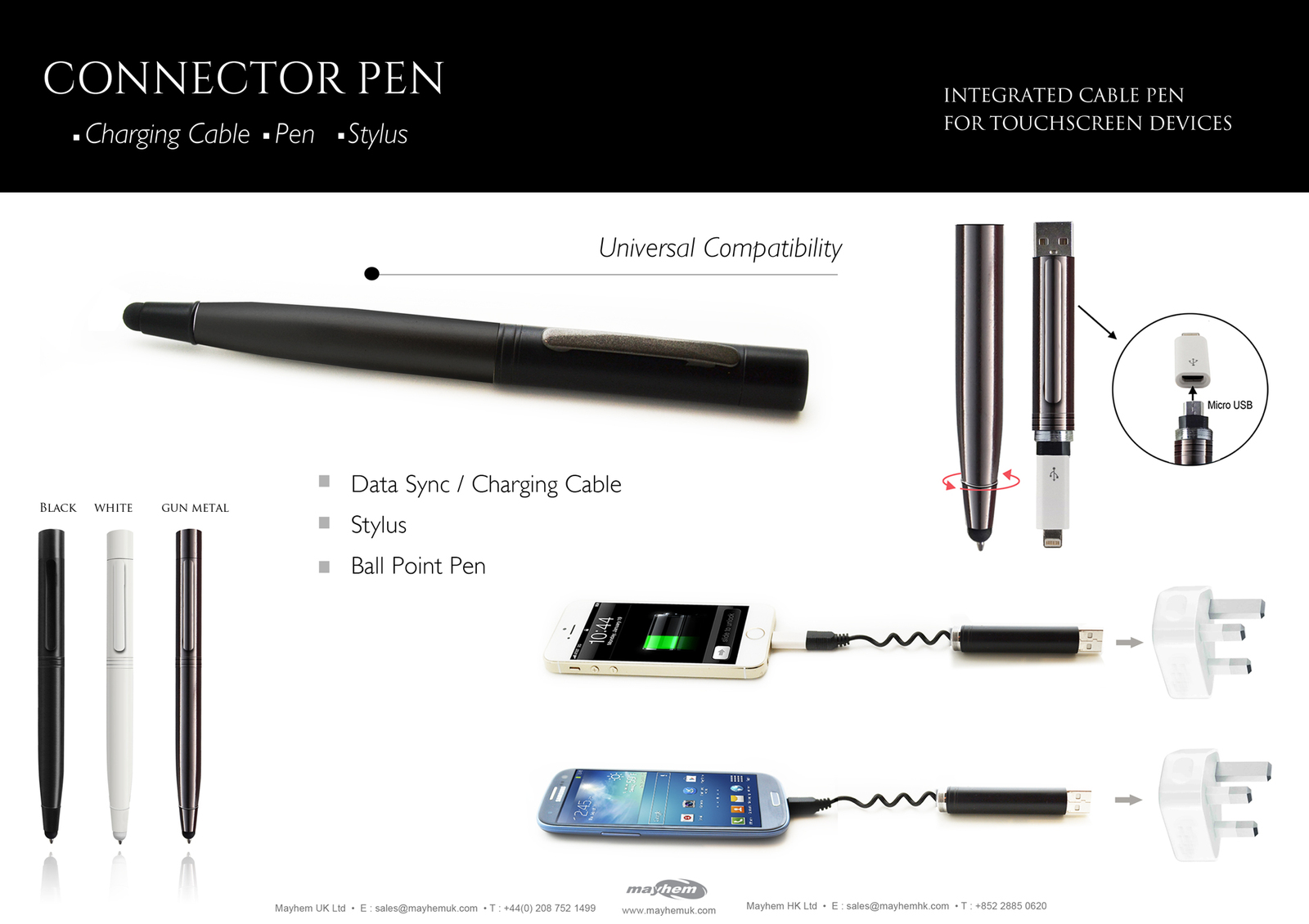 Connector Pen Black | at Mighty Ape NZ