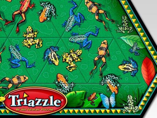 Triazzle Classic Puzzle - Frogs | Board Game | at Mighty Ape NZ
