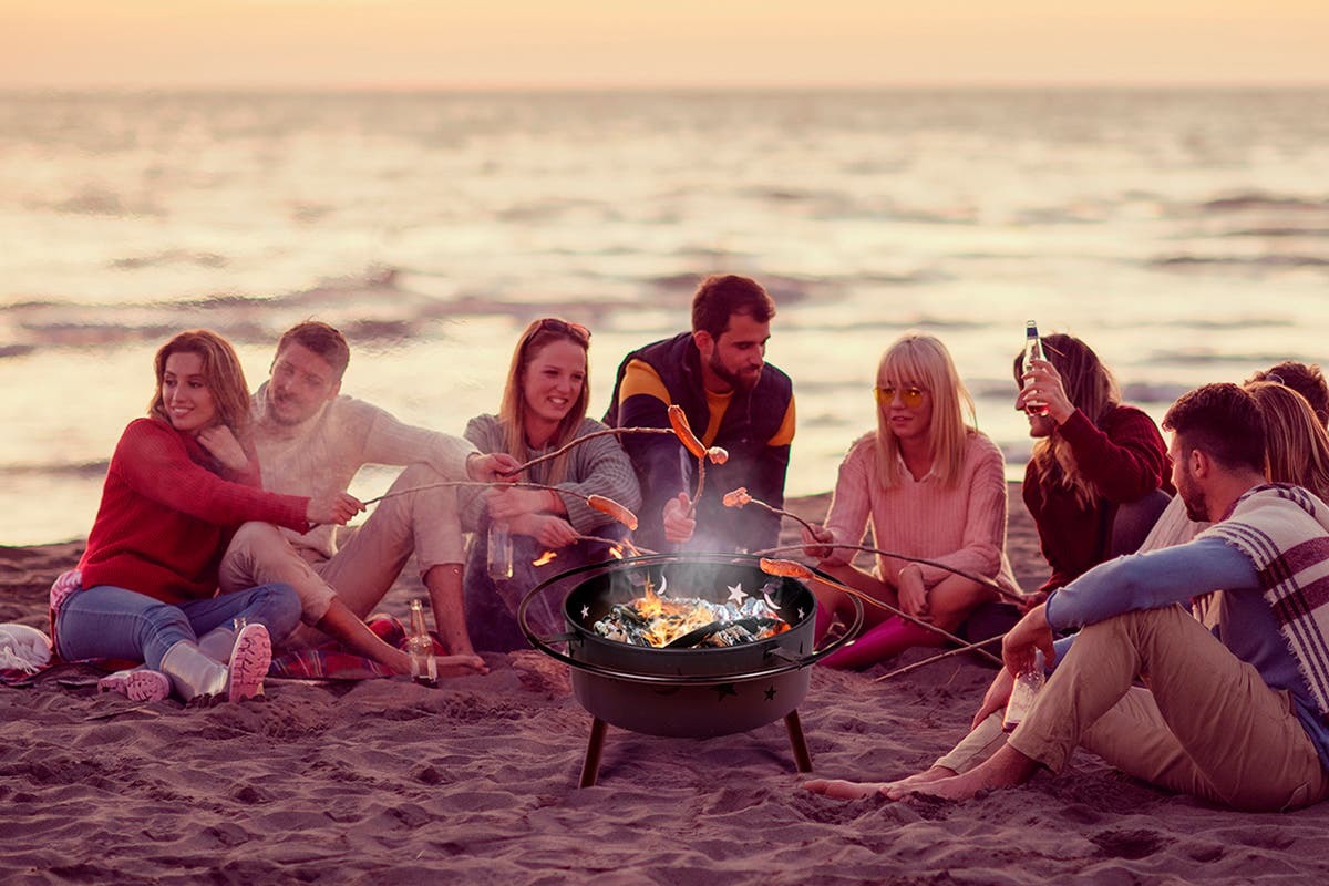 Buy Cookmaster 2-in-1 Outdoor Steel Fire Pit Bowl BBQ Grill at Mighty ...