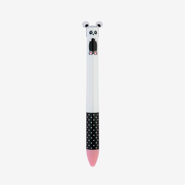 Buy Legami: Click & Clack Two Colour Pen - Panda at Mighty Ape NZ