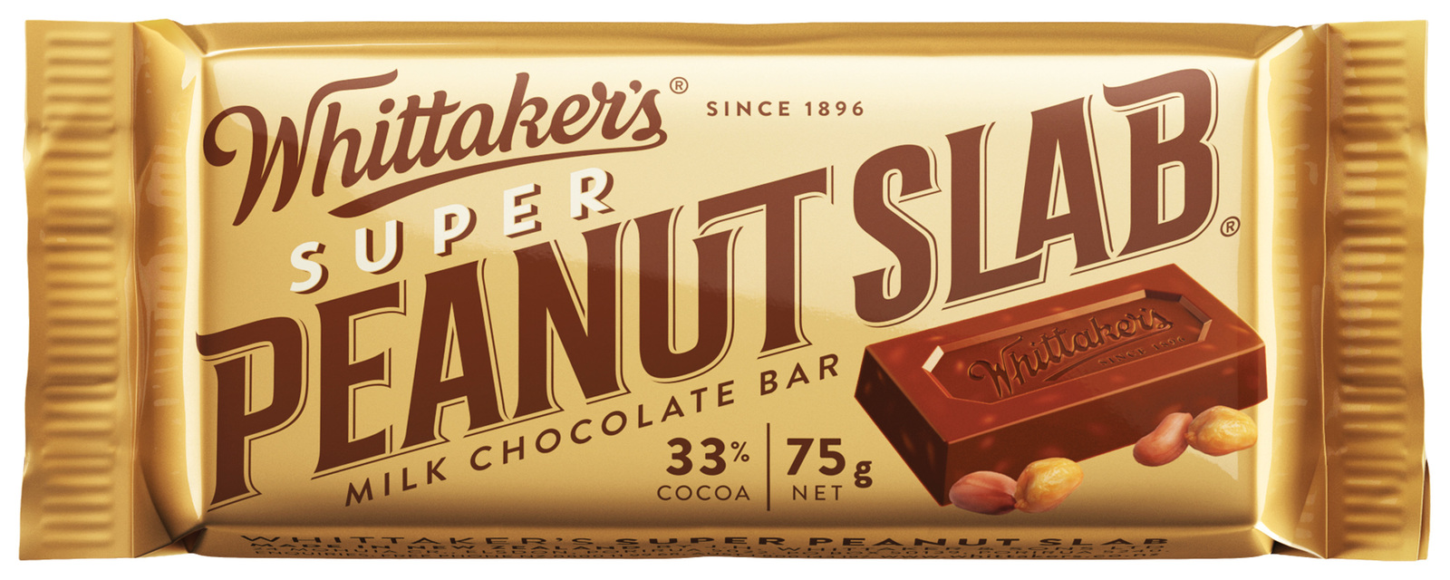 Whittaker's Super Peanut Slab 75g | at Mighty Ape NZ