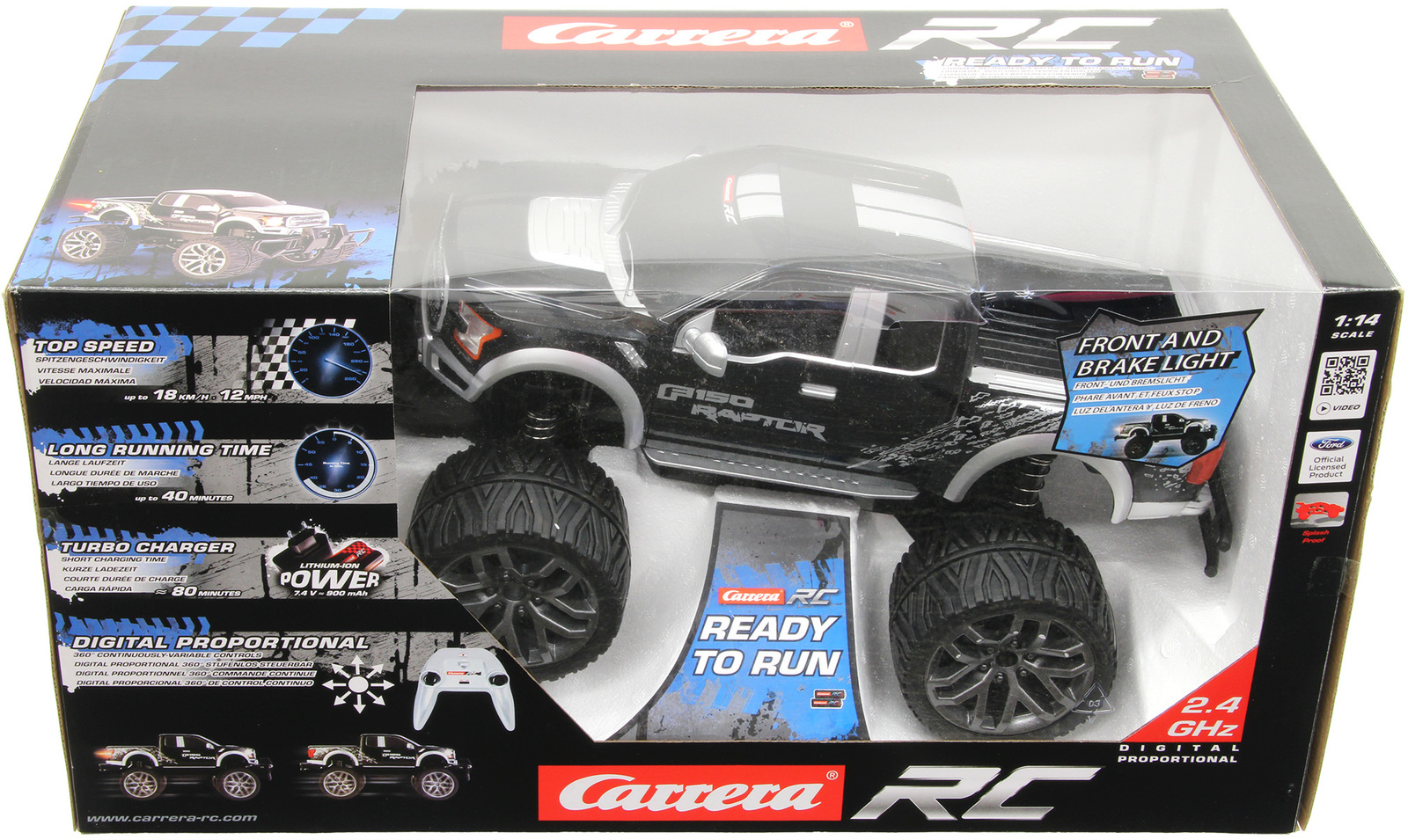 Buy Carrera: Ford F-150 Raptor (Black) - RC Car at Mighty Ape NZ