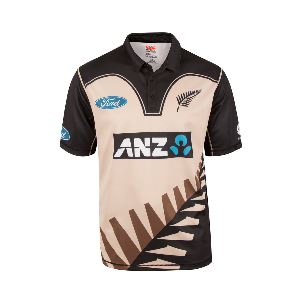 Buy NZ Blackcaps Replica T20 Shirt - Retro Beige (3XL) at Mighty Ape NZ