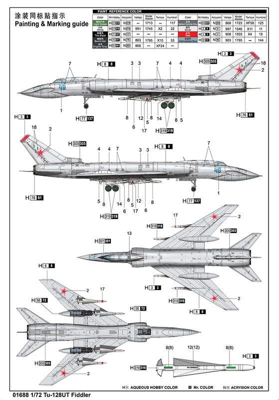 Tu-128UT Fiddler - Model Kit | at Mighty Ape NZ