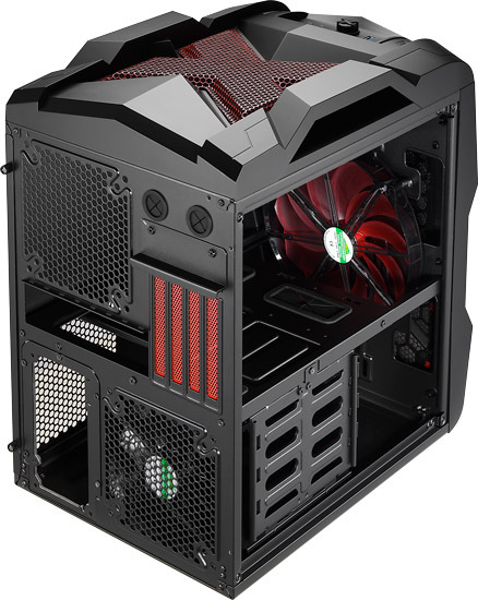 Aerocool Strike-X Cube Mini-ITX Case (Red) | at Mighty Ape NZ