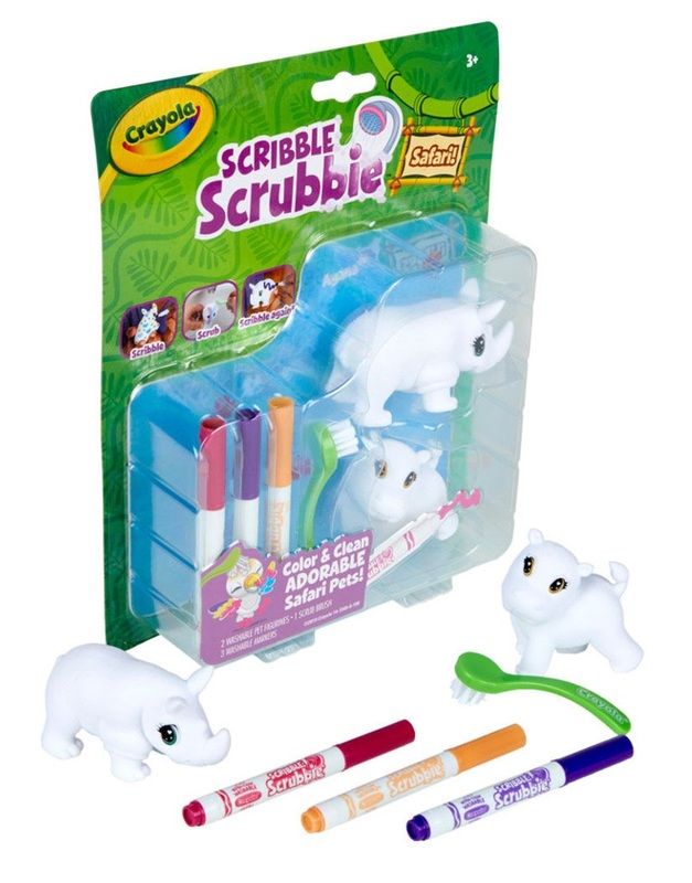 Buy Crayola: Scribble Scrubbies - Safari Pet Pack at Mighty Ape Australia