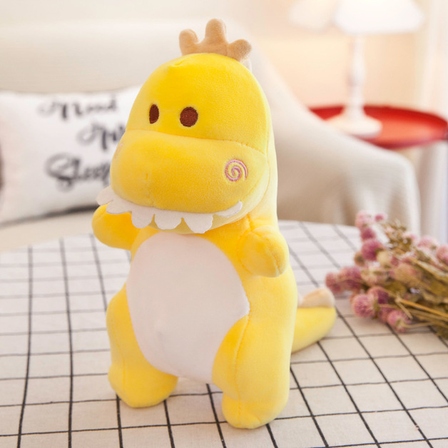 Buy Dino Showing Teeth Plush - Yellow at Mighty Ape Australia