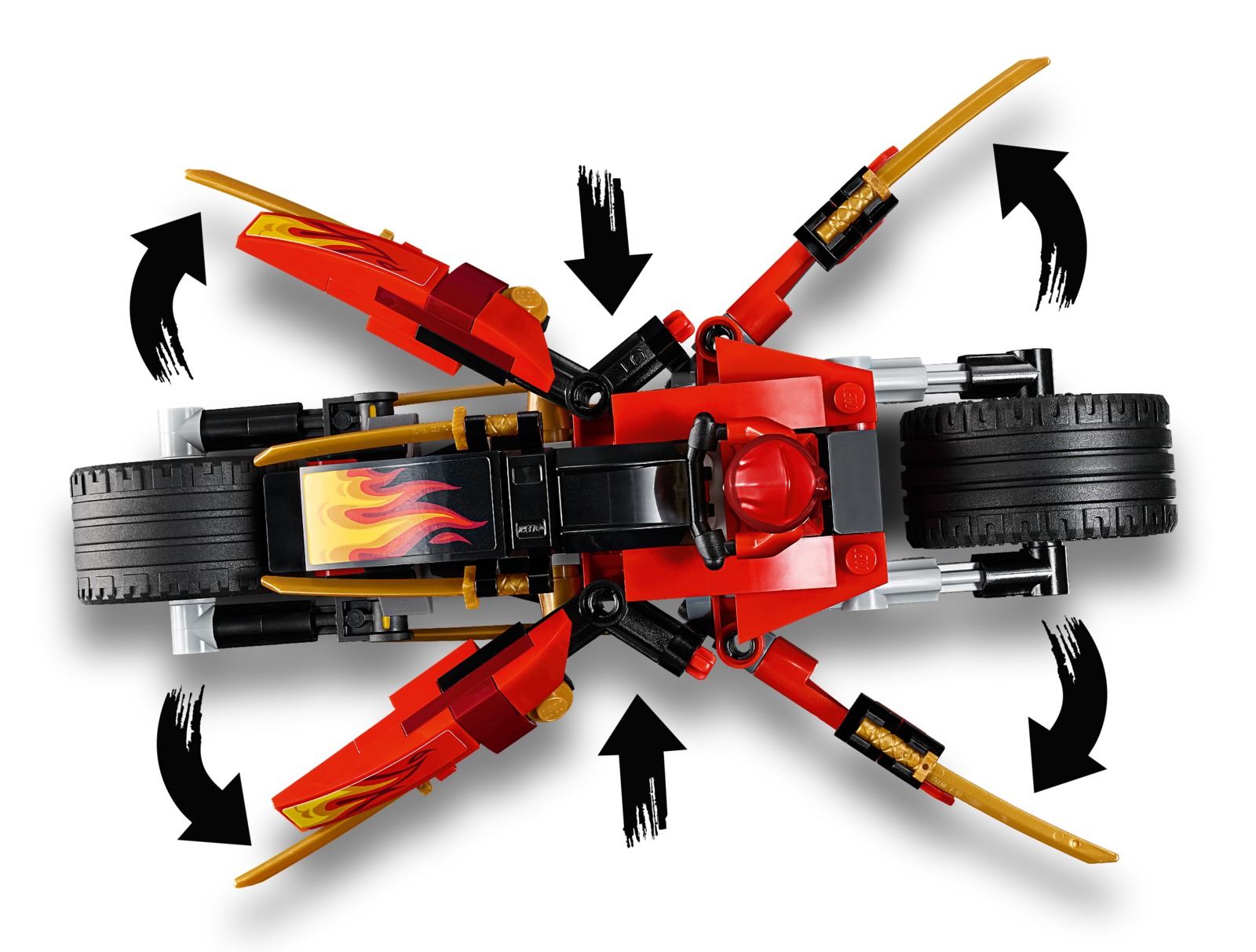 Buy LEGO Ninjago - Kai's Blade Cycle & Zane's Snowmobile at Mighty Ape NZ