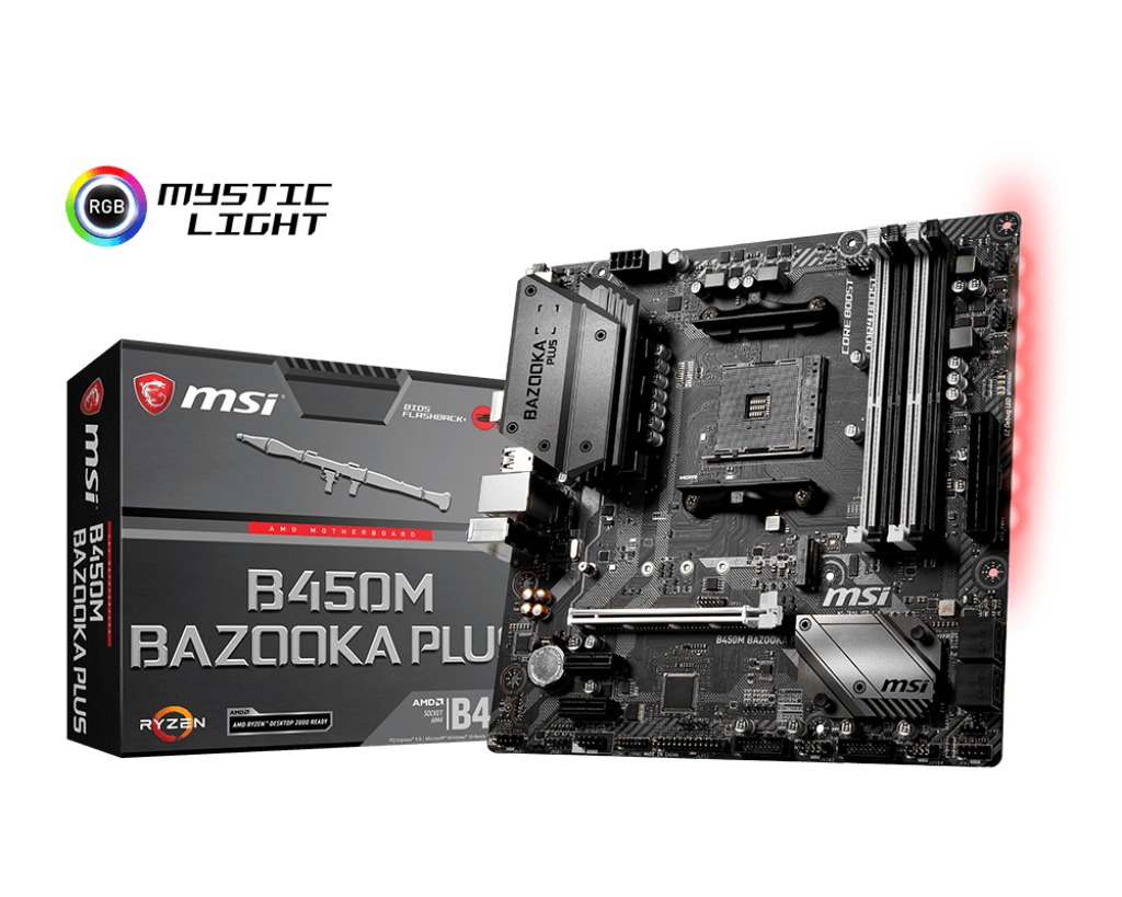 MSI B450M Bazooka Plus Motherboard | at Mighty Ape NZ