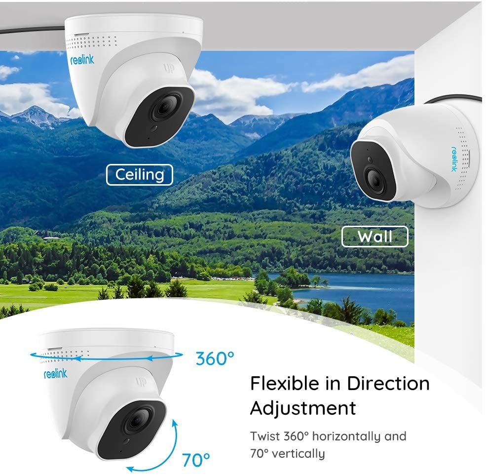 Reolink: 4K 8MP POE Dome Camera (Must work with 4K NVRBuilt-in Mic, NO ...