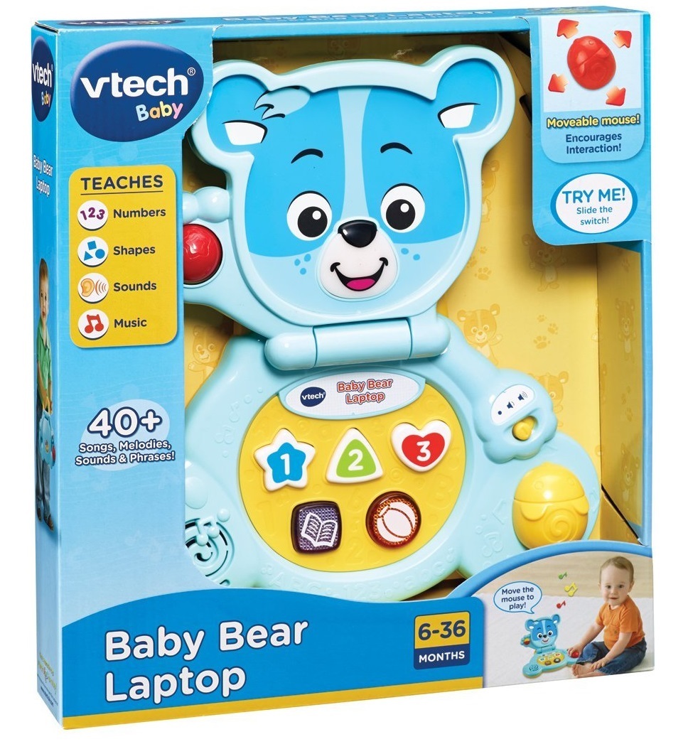 Buy VTech: Baby Bear Laptop - Blue at Mighty Ape NZ