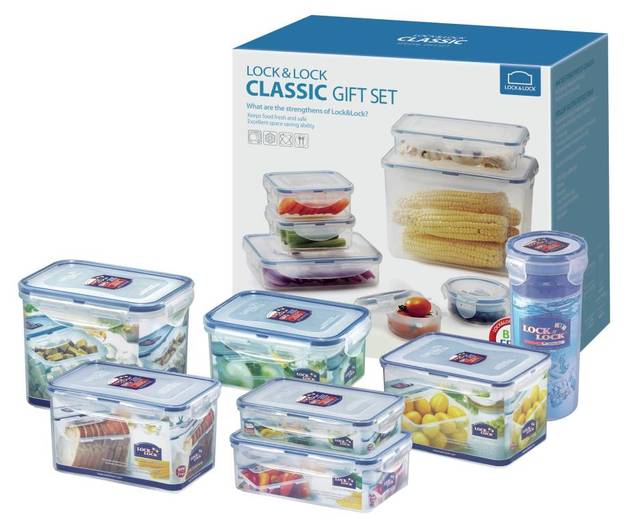 Lock & Lock Classic 8pc Starter Set | at Mighty Ape NZ