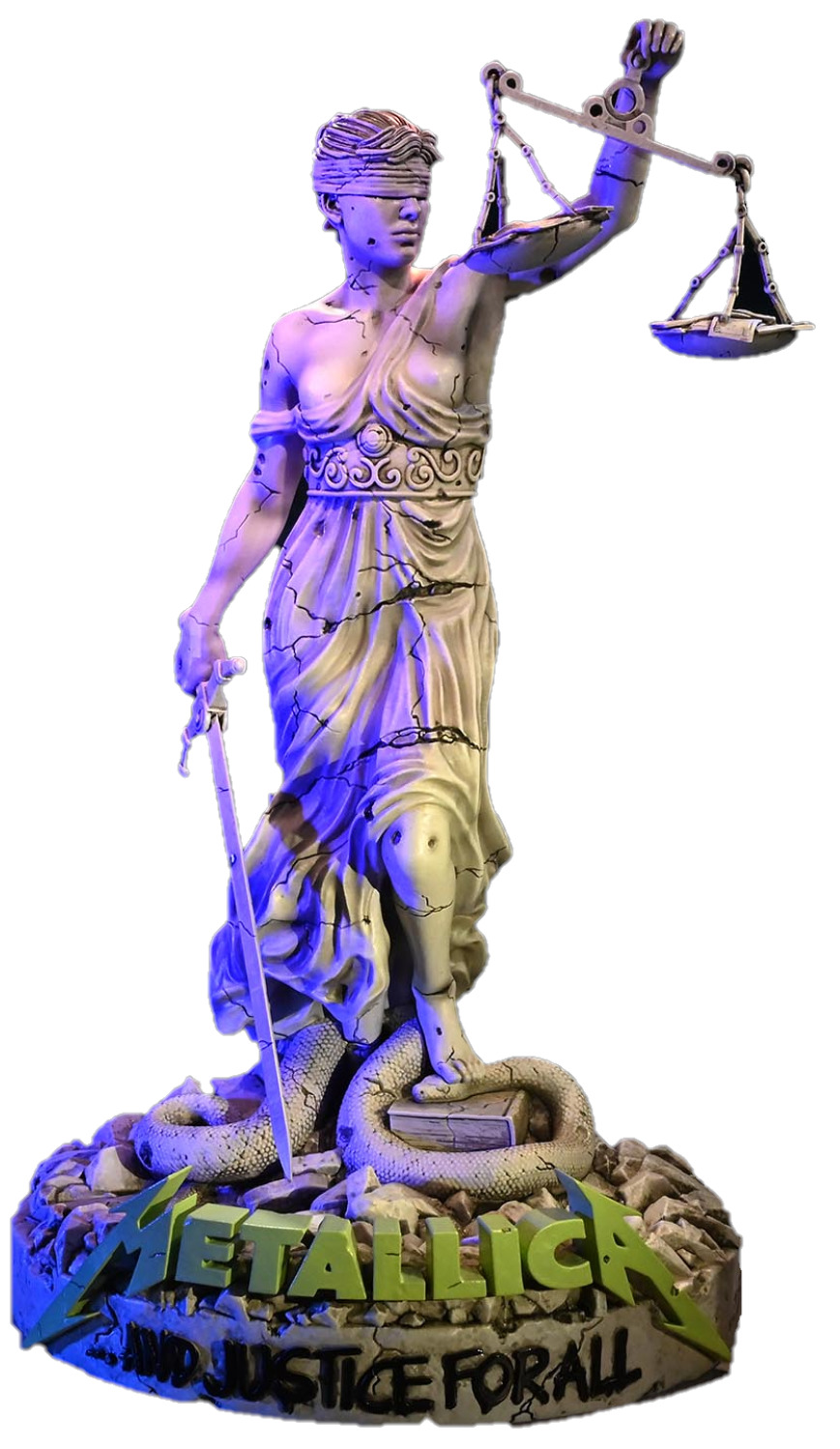 Metallica (Lady Justice) - On Tour Statue | at Mighty Ape NZ