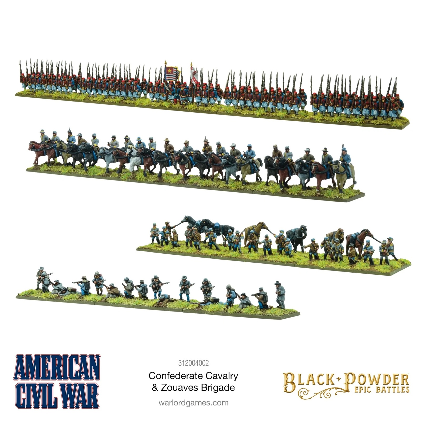 American Civil War: Confederate Cavalry & Zouaves Brigade | at Mighty ...