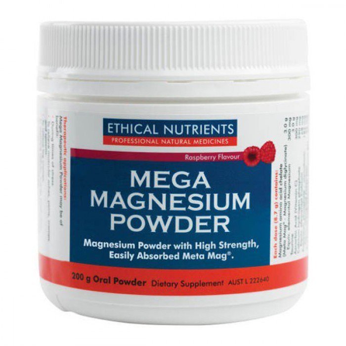Buy Ethical Nutrients: MEGAZORB Mega Magnesium Powder - Raspberry (200g ...