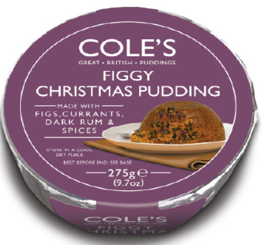 Coles Puddings: Figgy Christmas Pudding - 275g | at Mighty Ape NZ