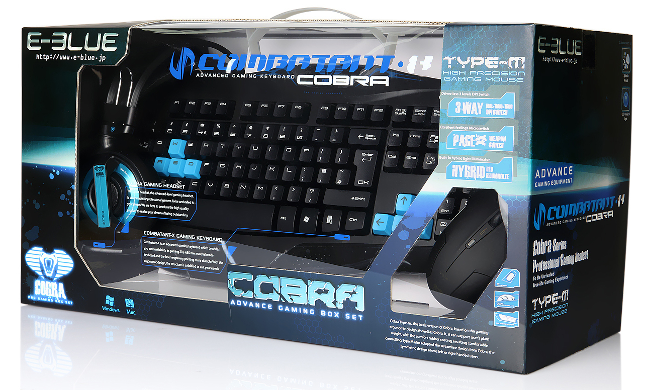 E-Blue Cobra gaming Keyboard, Mouse & Headset Bundle (Blue) | | Buy Now ...
