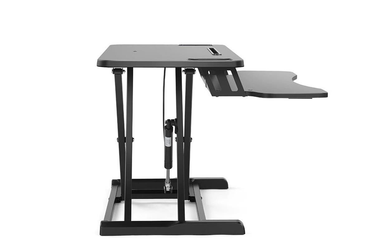 Buy Ergolux Pro Height Adjustable Sit Stand Desk Riser Large Black Buy Ergolux Pro Height Adjustable Sit Stand Desk Riser Large Black