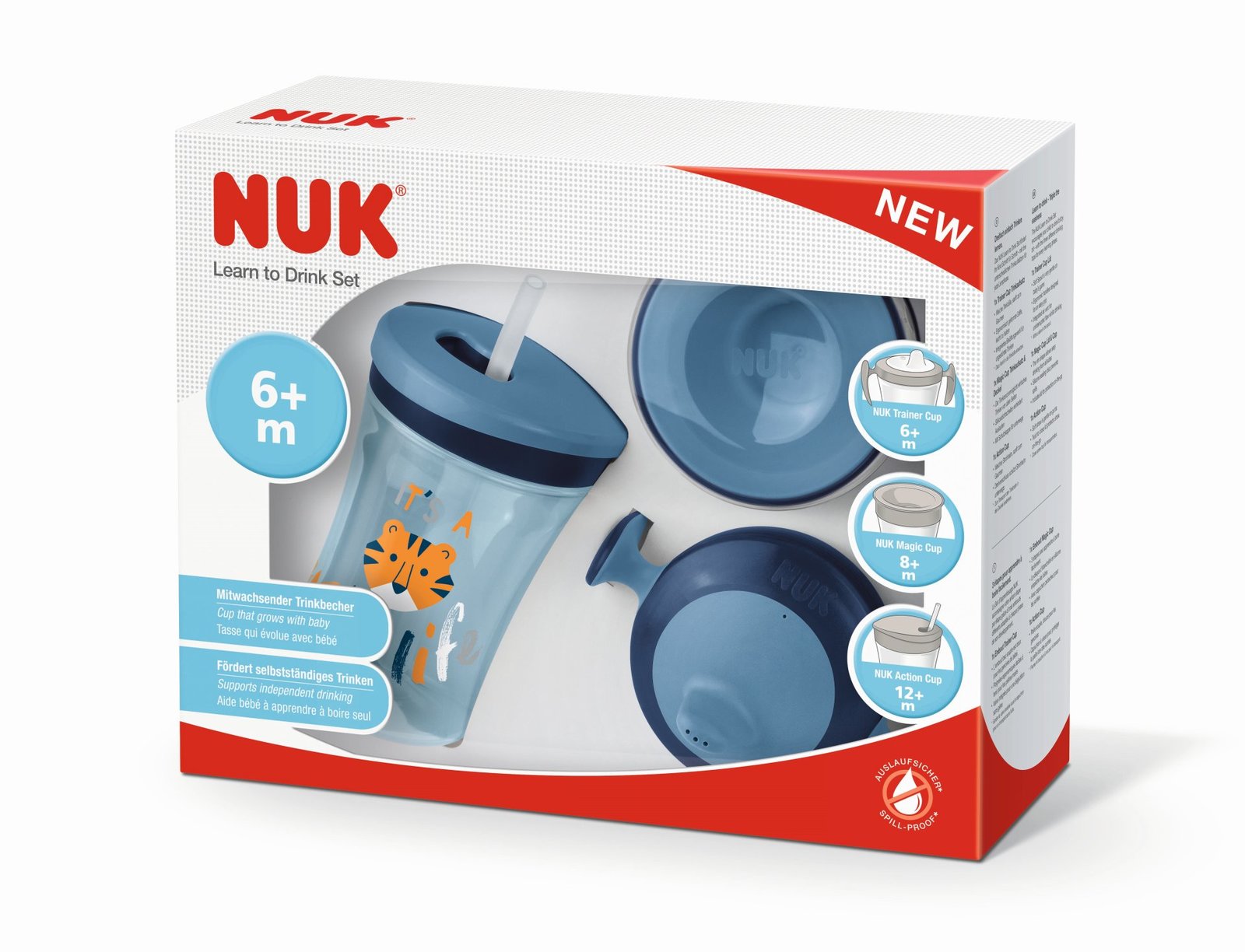 Buy NUK: Evolution Cup Learn to Drink Set - Blue at Mighty Ape NZ