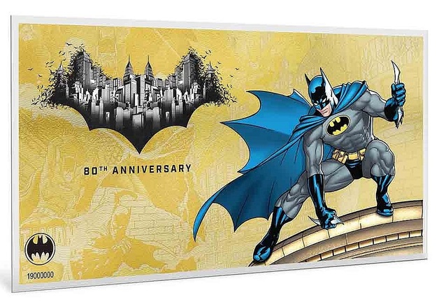 Batman: Gold Coin Note - 80th Anniversary | at Mighty Ape NZ