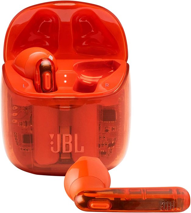 JBL T225 True Wireless Earbuds - Ghost Orange | at Mighty Ape NZ