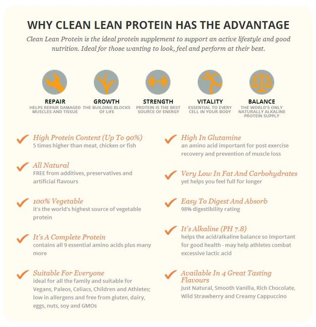Buy Clean Lean Protein - 500g (Just Natural) at Mighty Ape NZ