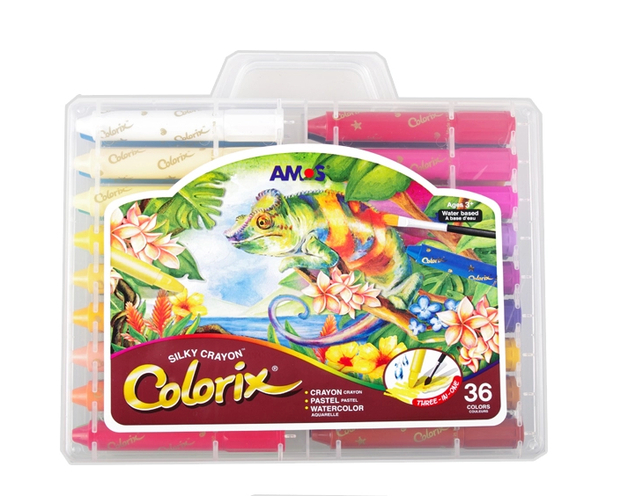 Buy AMOS Colorix 3-in-1 Silky Crayon - 36 Colours at Mighty Ape NZ