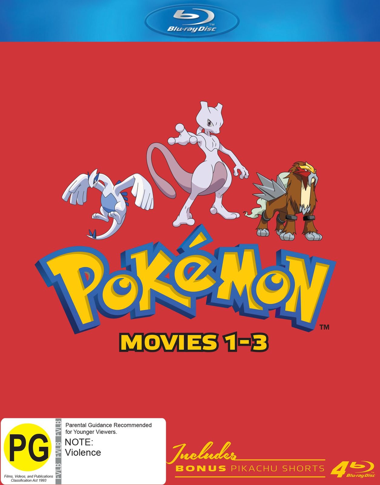 Pokémon Movies 1 3 Collectors Edition Blu Ray Buy Now At