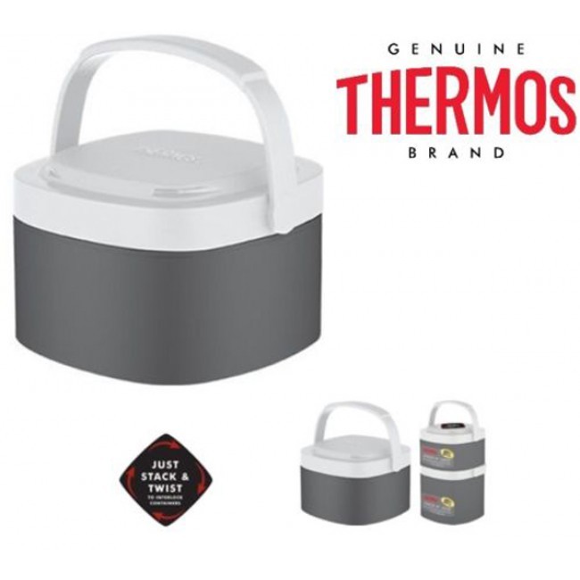 Thermos: Stack N Lock - Grey (350ml) | at Mighty Ape NZ