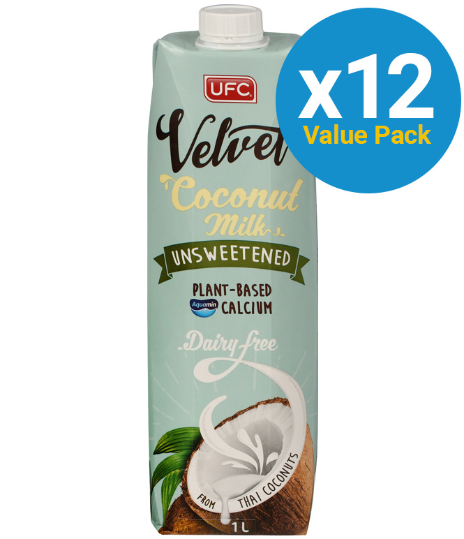 UFC Velvet Coconut Milk Unsweetened 1L (12 Pack) | at Mighty Ape NZ