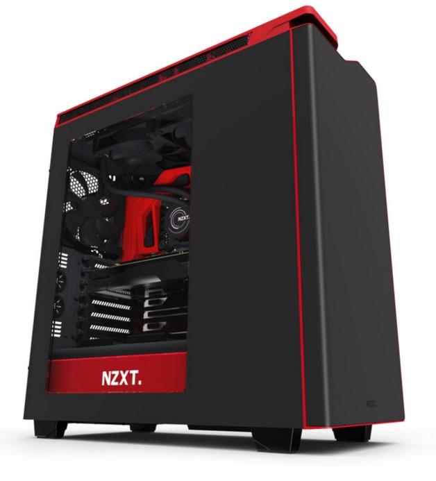 NZXT H440 Silent Mid Tower Case (Black/Red) | at Mighty Ape NZ