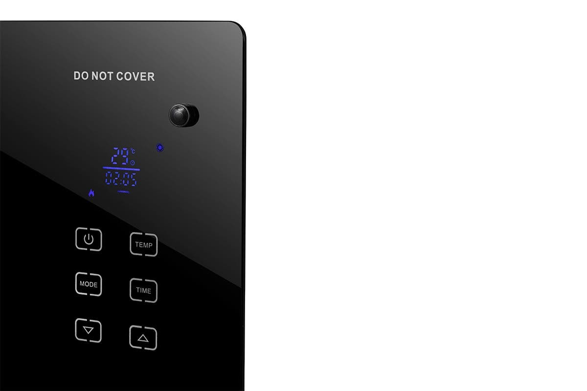 Buy Kogan 2000W Black Glass Portable Electric Panel Heater at Mighty Ape NZ