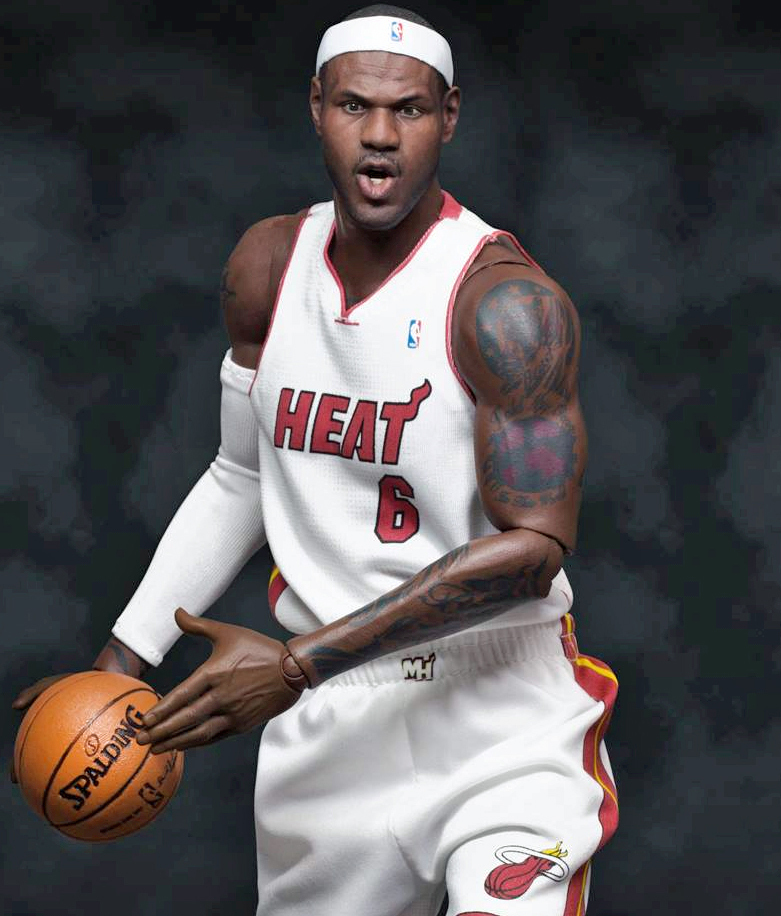 NBA LeBron James Heat 6 Real Masterpiece Action Figure Images at Mighty ...