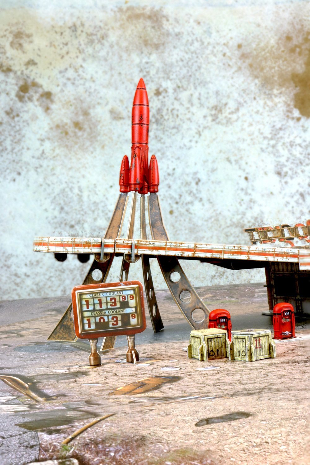 Fallout: Wasteland Warfare Red Rocket Scenic Set | at Mighty Ape NZ