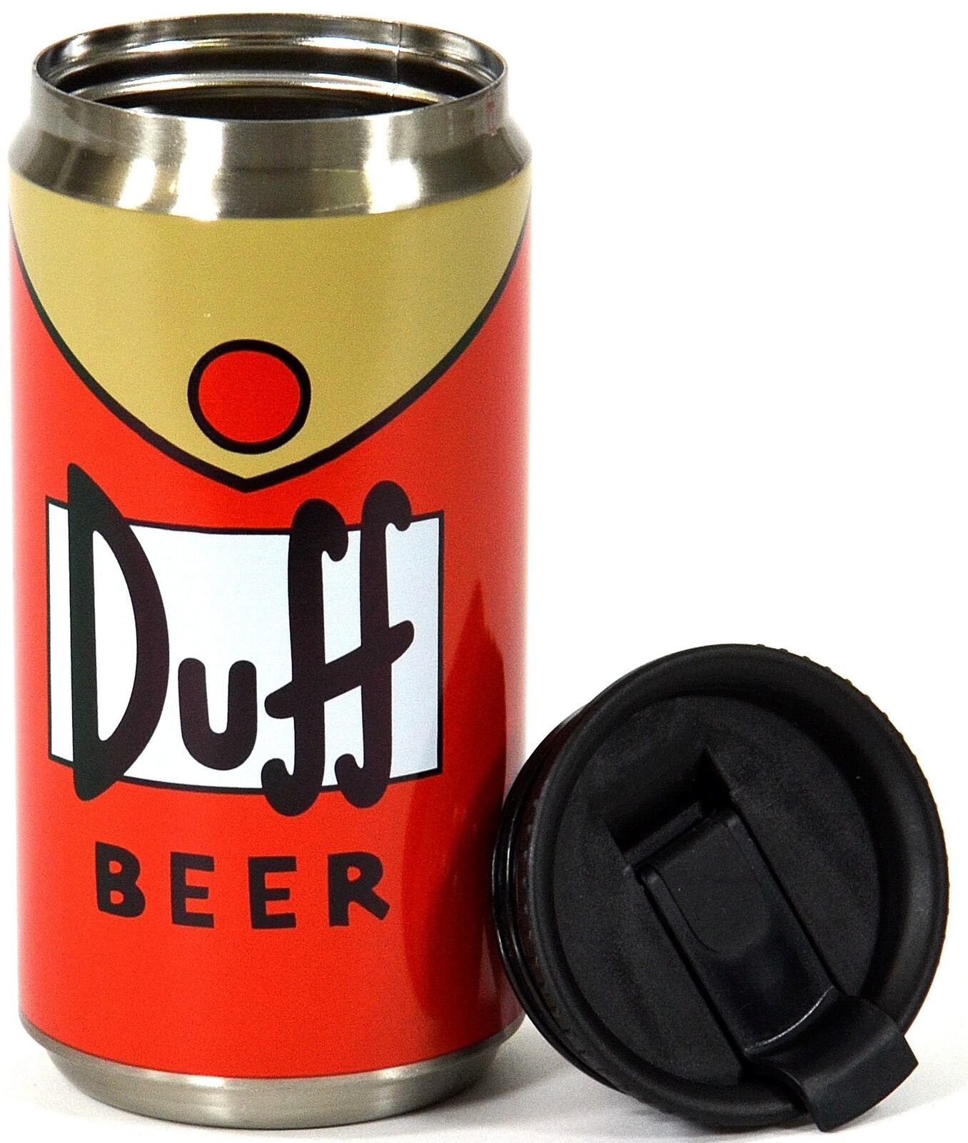 Simpsons Travel Mug Duff Beer | at Mighty Ape Australia