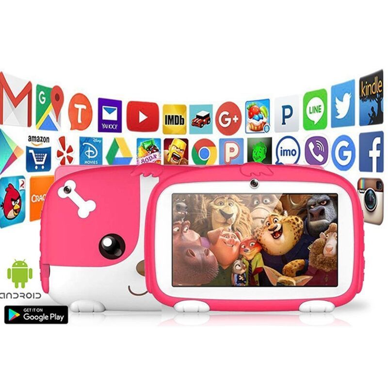 Kids 7-Inch Android Tablet with Protective Case - Pink | at Mighty Ape NZ