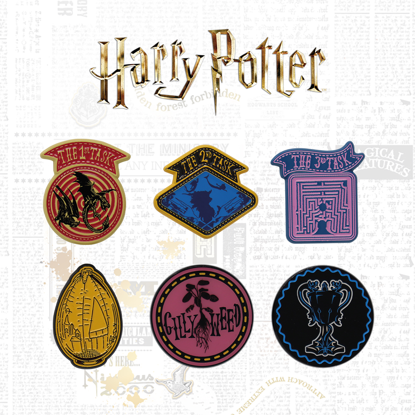 Harry Potter: Triwizard Tournament Pin Badge Set - Limited Edition | at ...