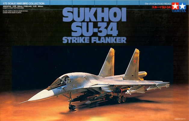 Tamiya Russian Sukhoi Su-34 Strike Flanker 1/72 Aircraft Model Kit | at ...