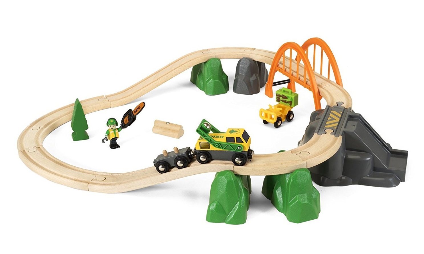 Buy Brio: Lumber Loading - Railway Set at Mighty Ape NZ