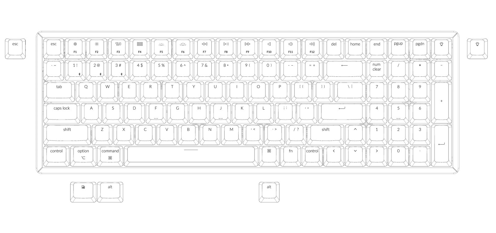 Keychron K4 v2 Wireless Mechanical Keyboard | at Mighty Ape NZ