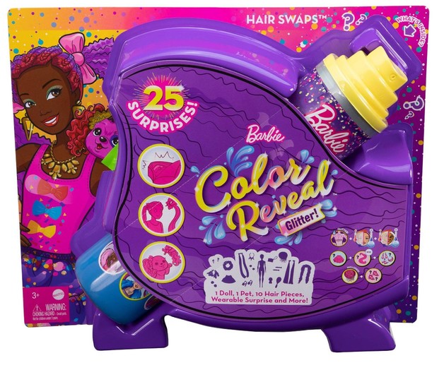 Buy Barbie Colour Reveal Glittery Blue At Mighty Ape Nz