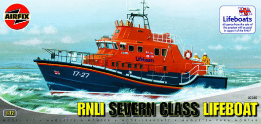 Airfix RNLI Severn Class Lifeboat 1:72 Model Kit Images at Mighty Ape NZ