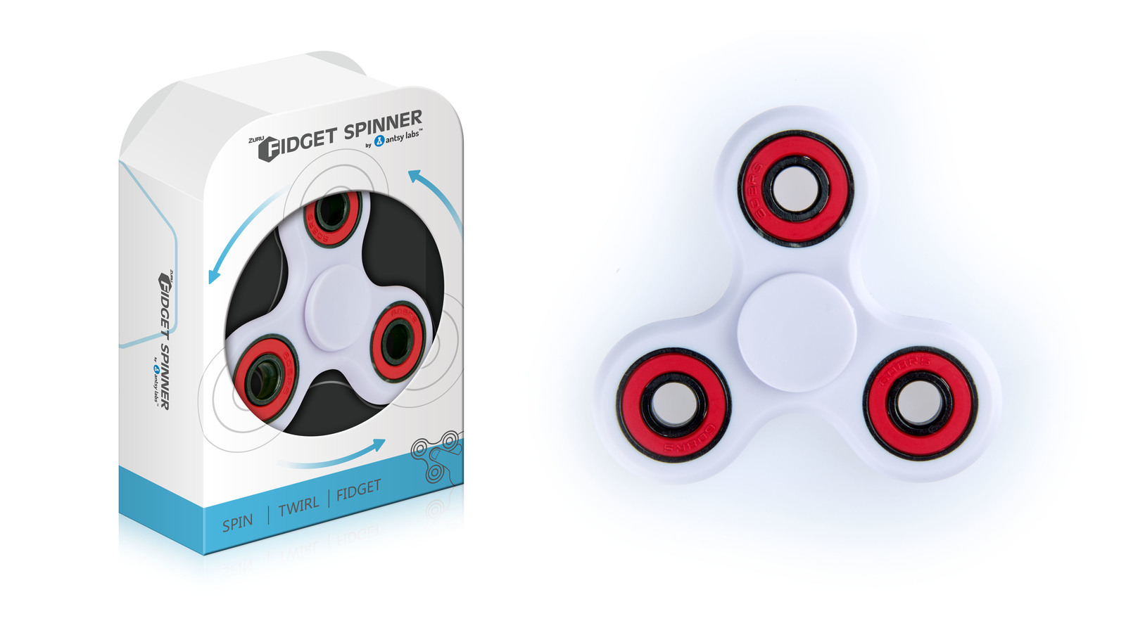 Buy Antsy Labs Fidget Spinner - Red (Series 1) at Mighty Ape Australia