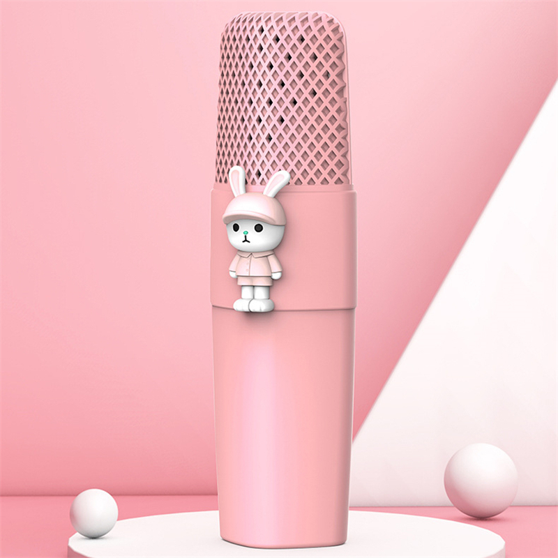 Kids K9 Cartoon Wireless Mini Karaoke Microphone - Pink (Rabbit) | at ...
